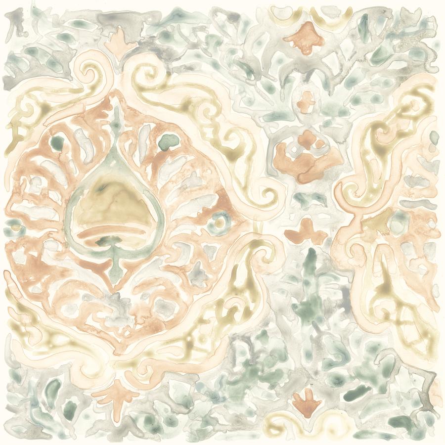Terracotta Garden Tile Ix Art Print - Home